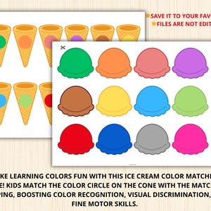 Ice Cream Color Matching,color Matching Game,color Sorting,summer ...