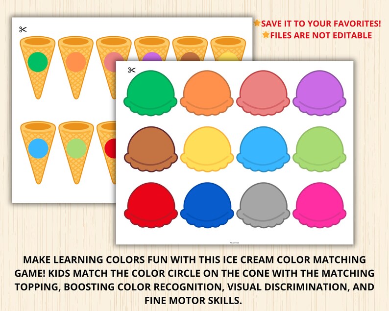 Ice Cream Color Matching,color Matching Game,color Sorting,summer ...