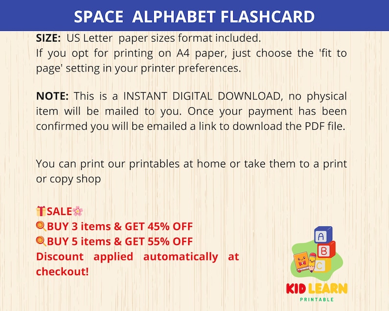 Outer Space Alphabet Flashcard,space ABC Cards,space Vocabulary,space ...