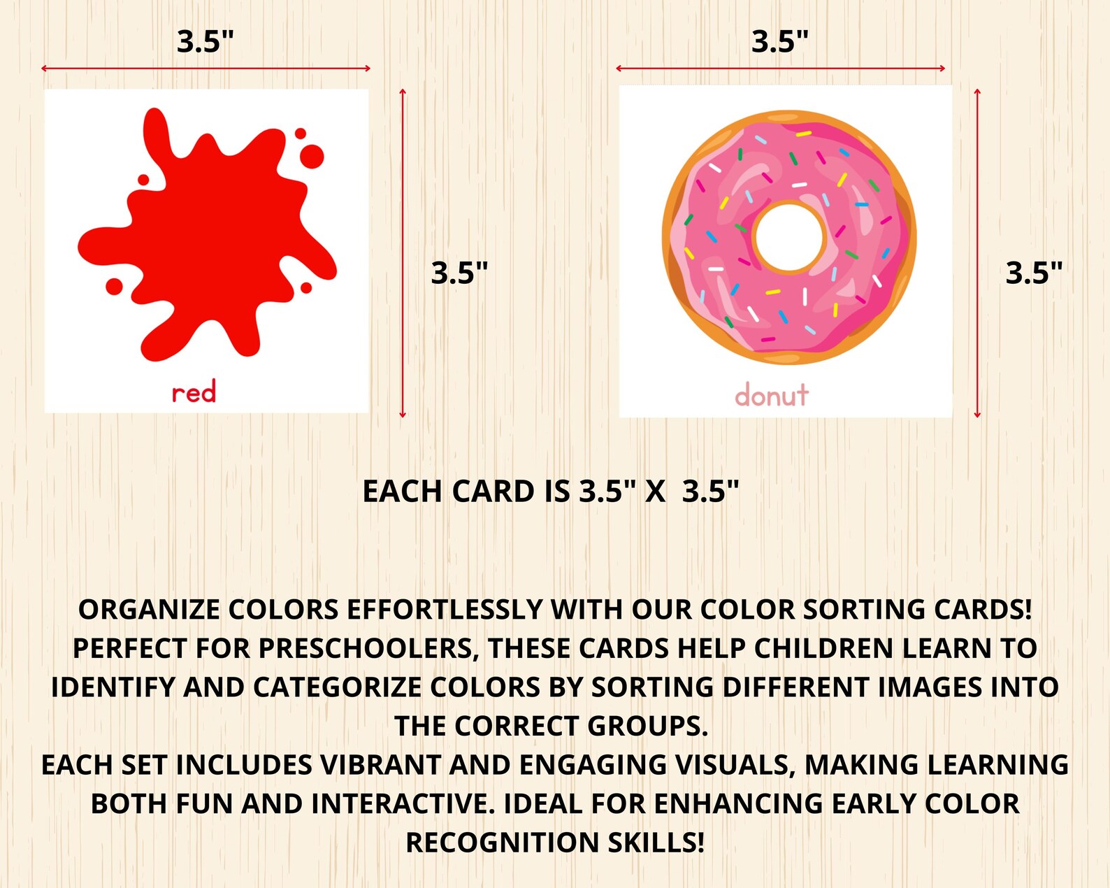 Color Sorting Activity,preschool Color Matching Game,montessori Color ...