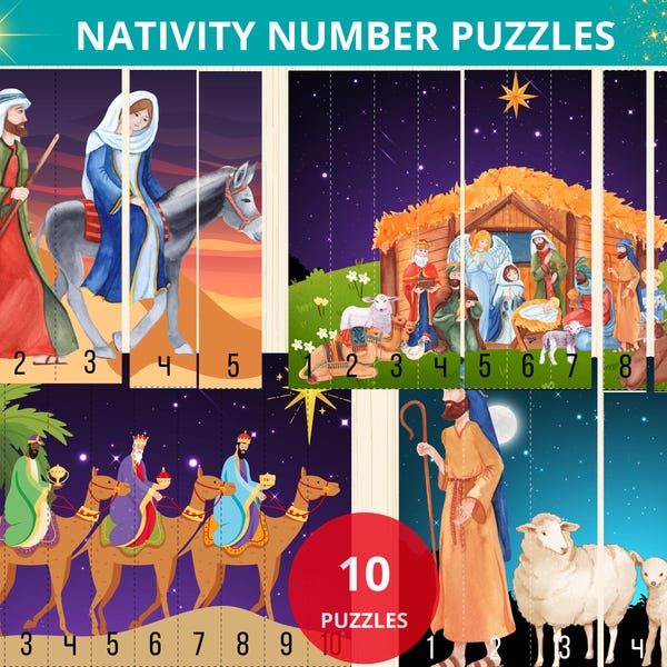 Nativity Puzzle - Etsy