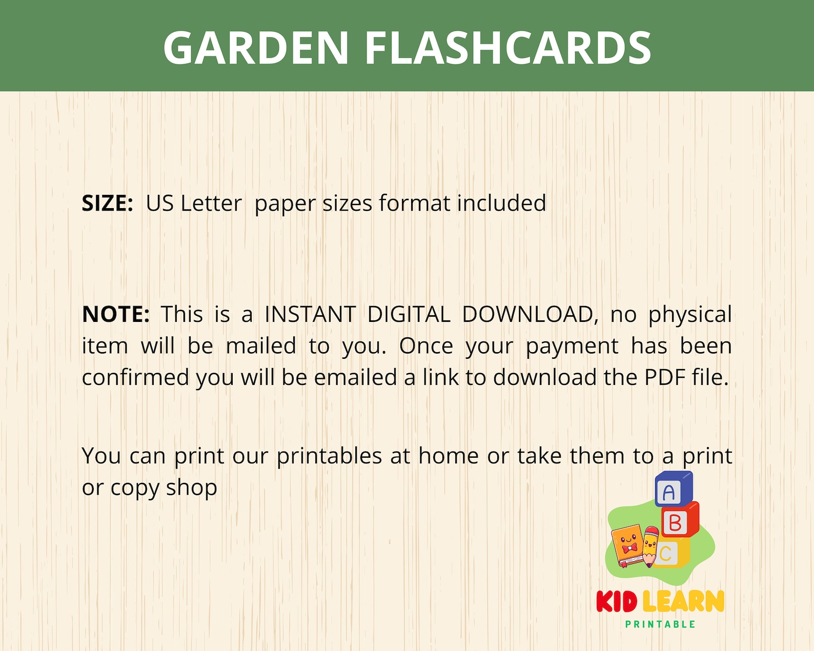 Montessori Garden Cards, Preschool Printable, Garden Flashcards ...
