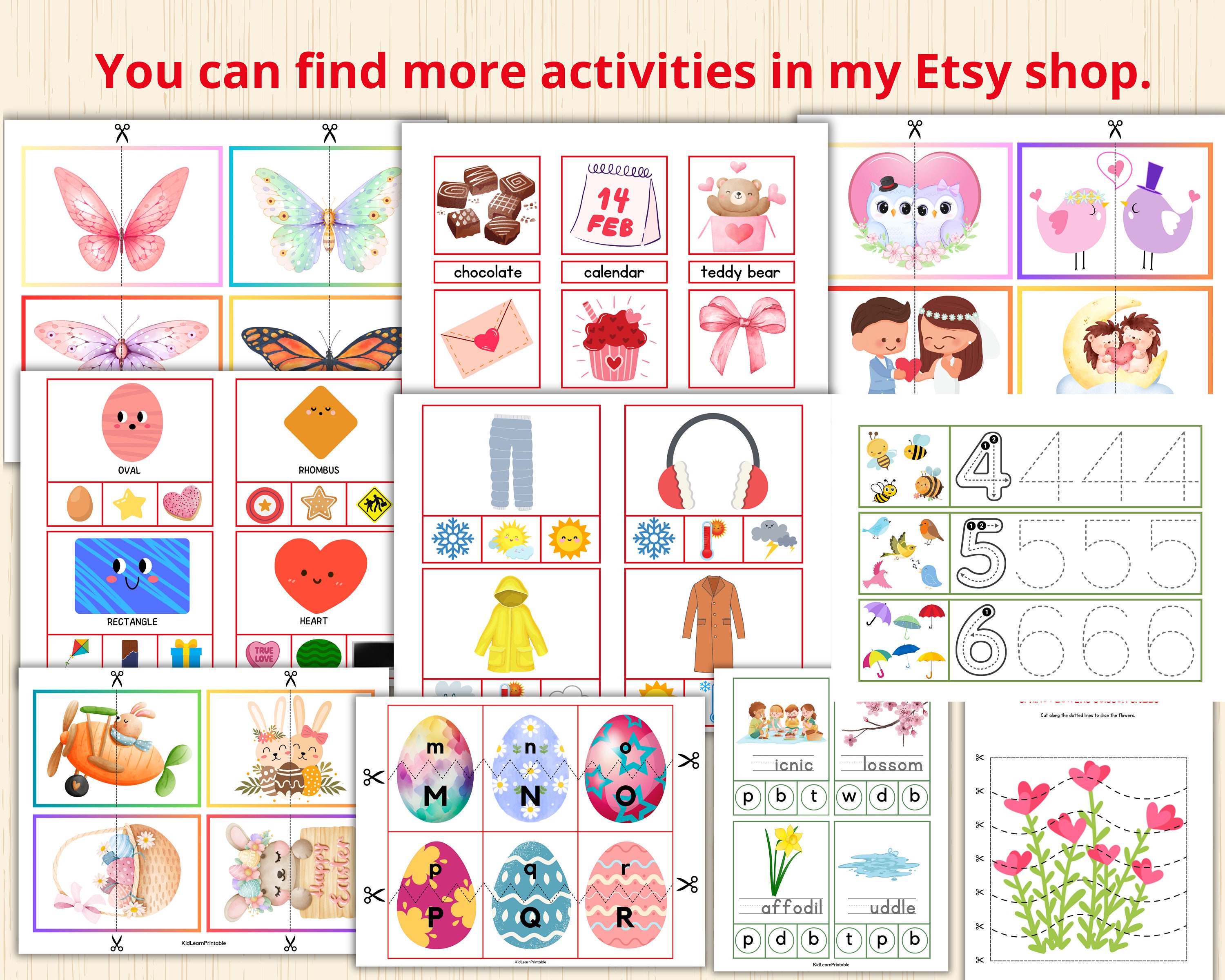 Spring Alphabet Card,alphabet Flashcards, Spring Alphabet Flash Cards ...