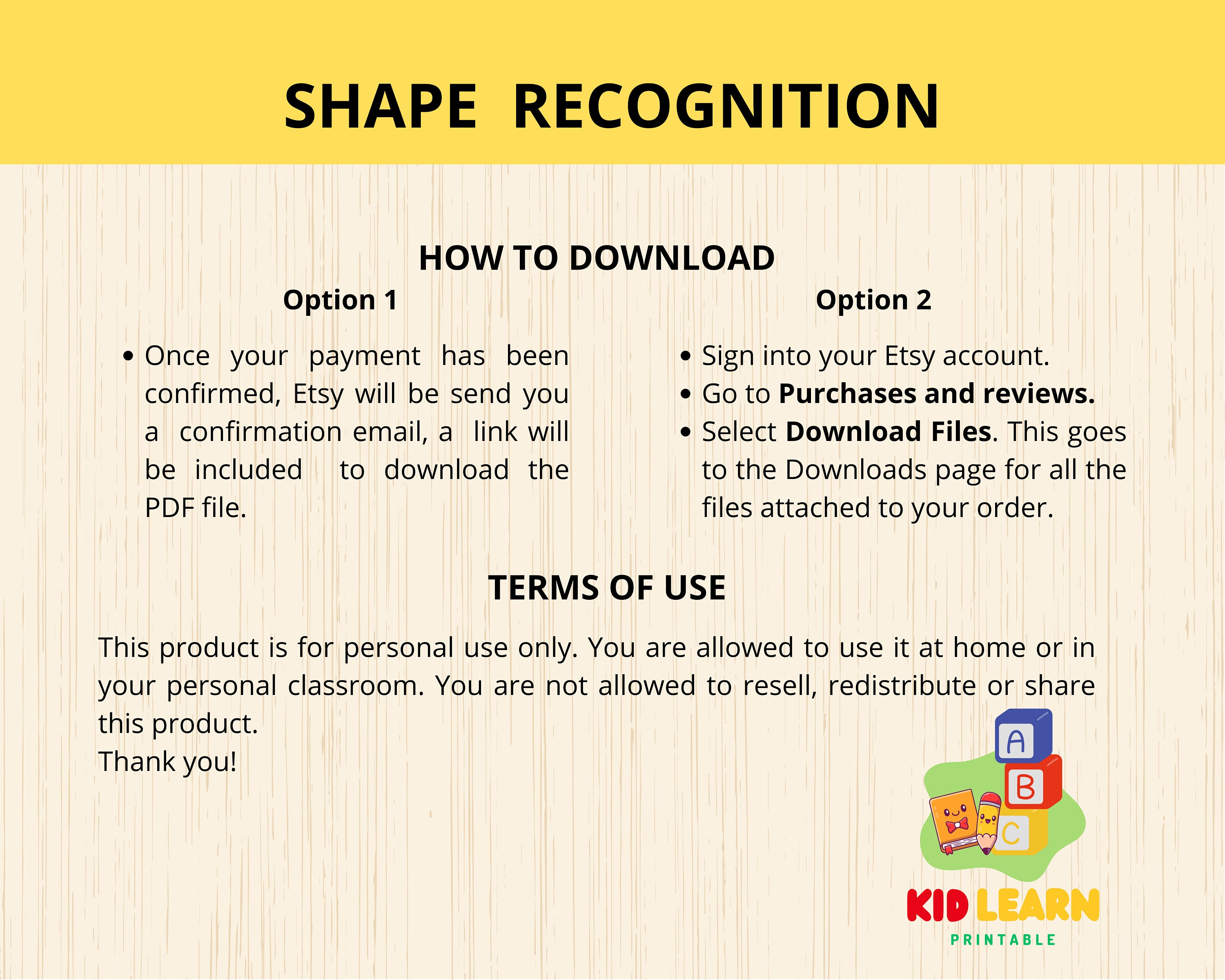 Shapes Matching Activity,shape Sorting, Shape Recognition, Matching ...