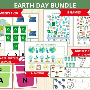 Earth Day Bundle,preschool Busy Book,spring Busy Bin,earth Day ...