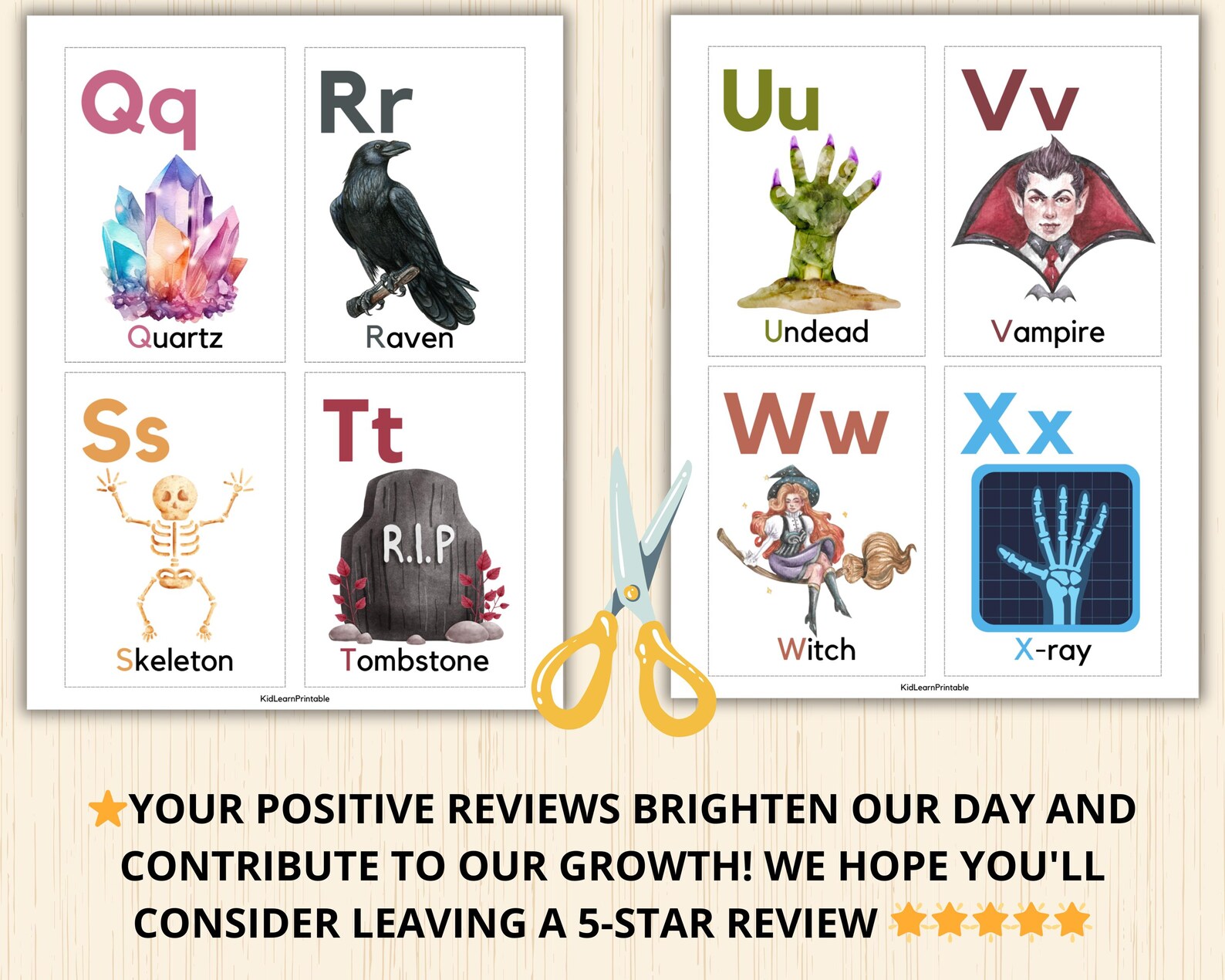 Halloween Alphabet Cards,halloween Flashcards,halloween Homeschool ...