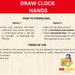 Draw Clock Hands, Clock Activity, Telling Time,learn the Time ...