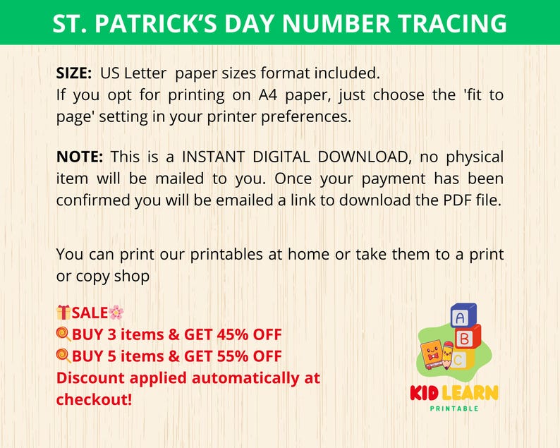 St. Patrick's Number Tracing,st Patricks Tracing Whorksheets,spring ...