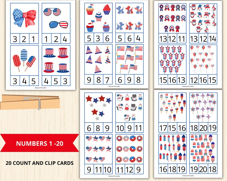 4th of July Bundle,preschool Activities,patterns Activity,shadow ...