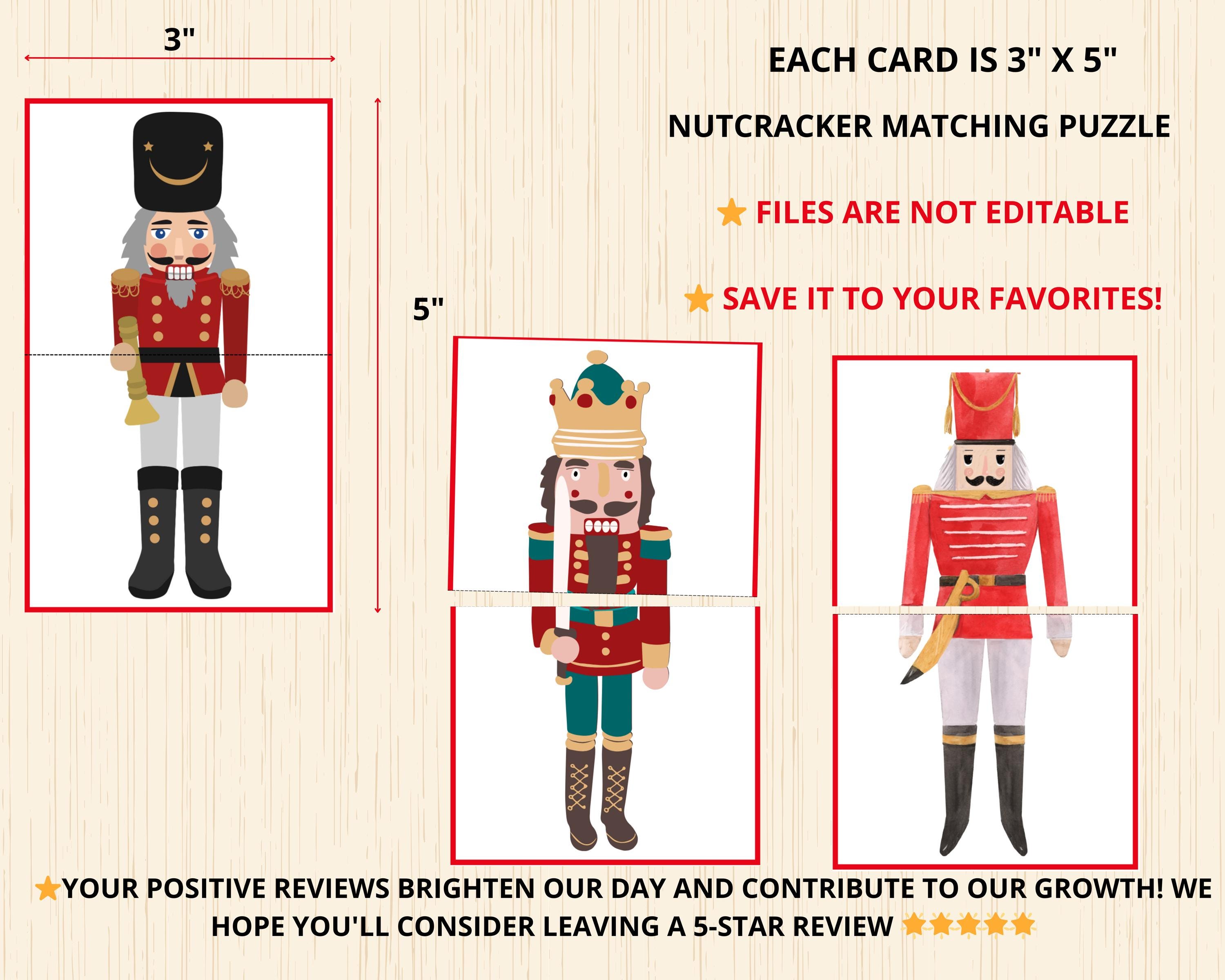 Nutcracker Matching Game,xmas Matching Activity,christmas Puzzle,winter ...
