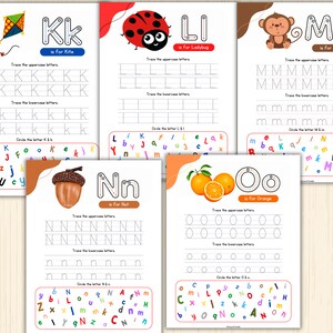 Uppercase Lowercase Alphabet Letter,tracing Worksheets,alphabet ...