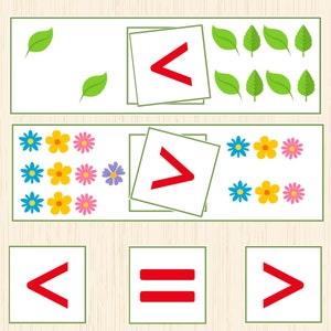 Spring Preschool,spring Math,comparing Quantities,comparing Numbers ...