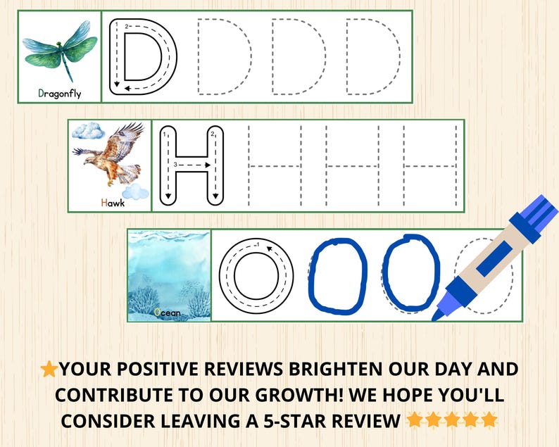 Nature Alphabet Cards Tracing Letters,nature Alphabet Cards,letter ...