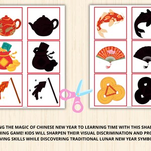 Chinese New Year Shadow Matching,matching Activity,lunar New Year ...