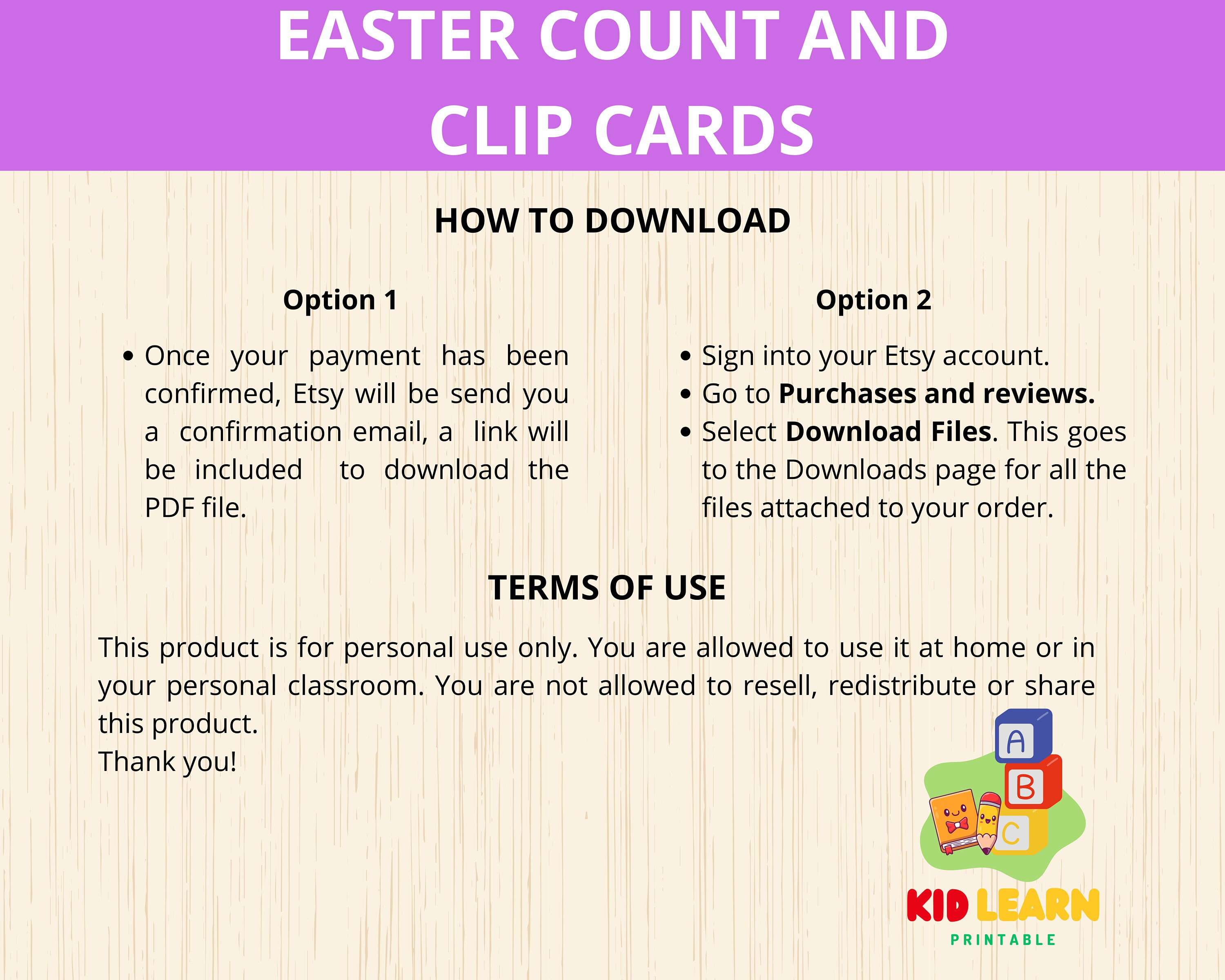 Easter Count and Clip Cards, Counting Flashcards, Spring Activity ...