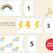Weather Number Matching,printable Puzzle,counting Activity,preschool ...