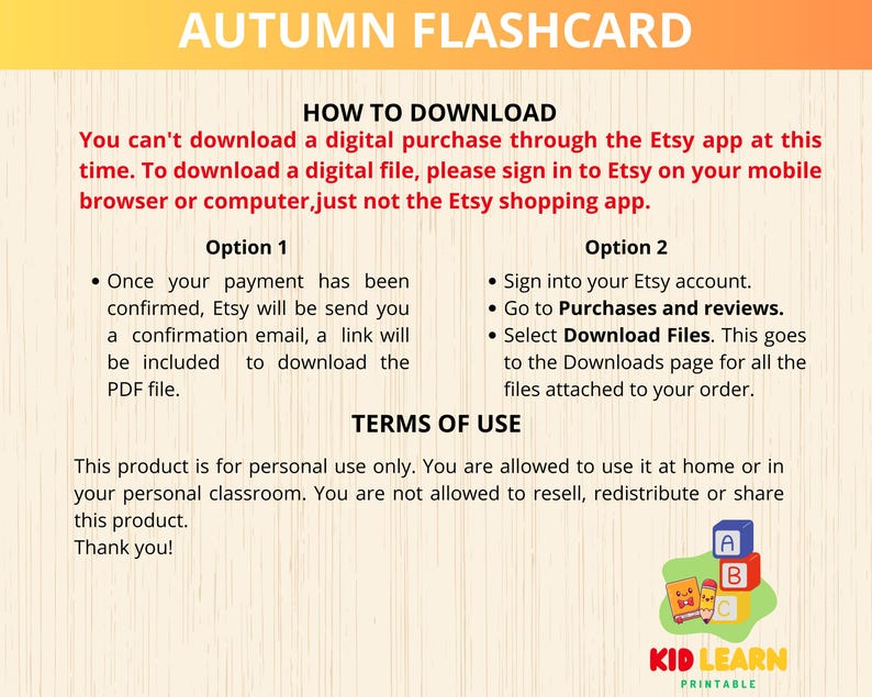 Autumn Flashcard,fall Vocabulary,nature Cards,autumn Montessori,autumn ...