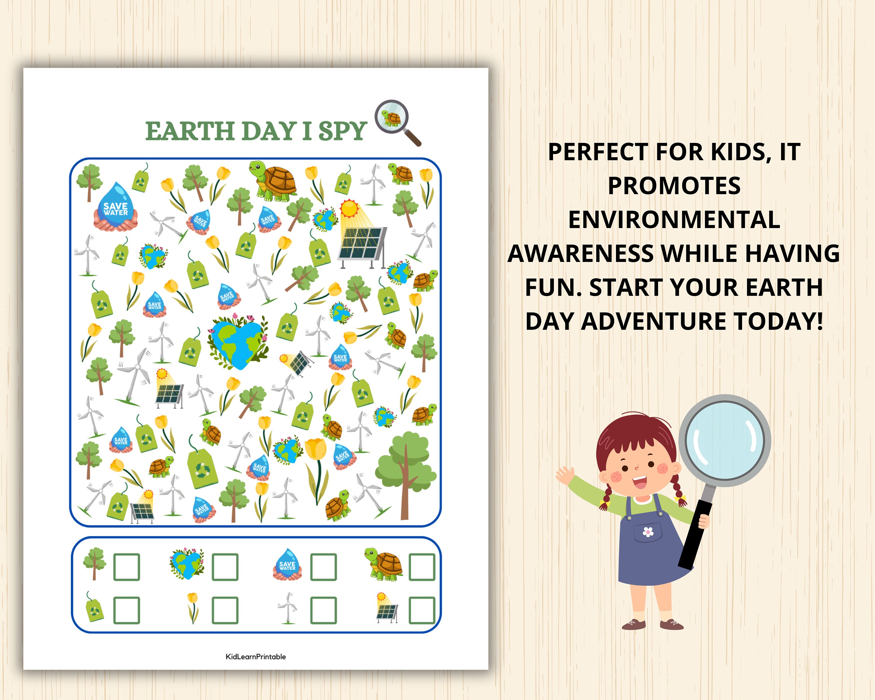 Earth Day I Spy, I Spy Games, Look and Find,counting Game, Earth Day ...