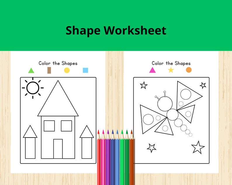 Preschool Shapes Worksheets, Prek Shape,shape Activities, Basic Shapes ...
