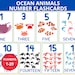 Ocean Number 1-10 Flashcards,sea Animals Number Cards,sea Animals ...