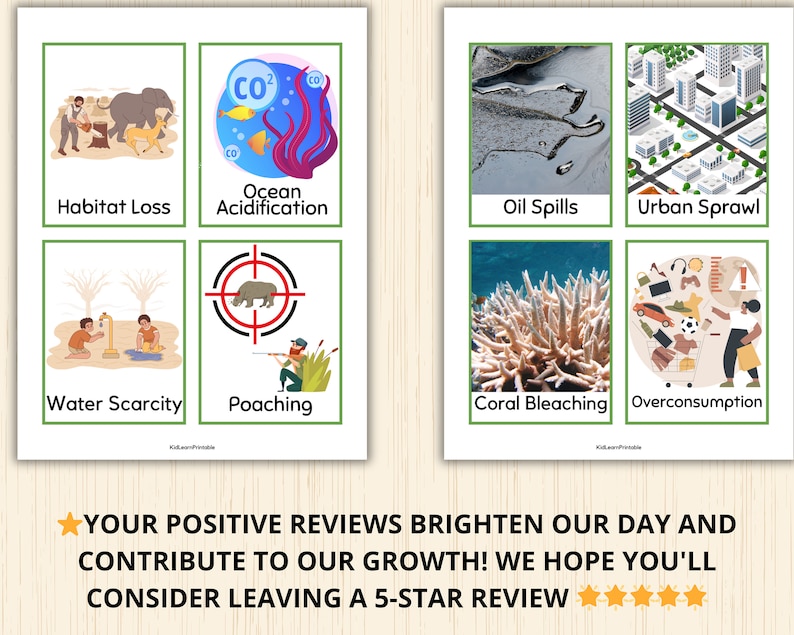 Environment Day Flashcards,earth Day Activity for Kids,earth Day ...