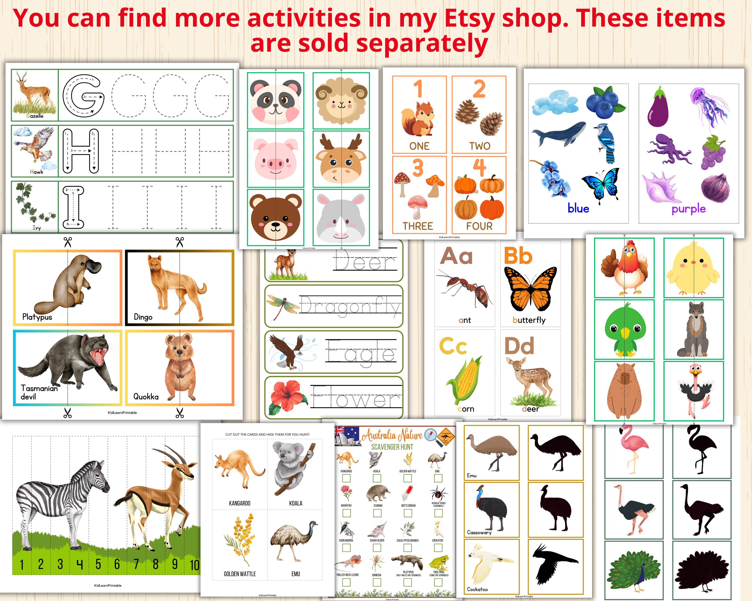 Animals Matching Game for Kids,animals Symmetry Puzzle,animals Puzzle,2 ...