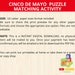 Cinco De Mayo Matching Game,preschool Activity,montessori,matching ...