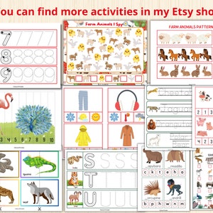 Zoo Animal Alphabet Cards,animals Flashcards,animals Montessori,safari ...