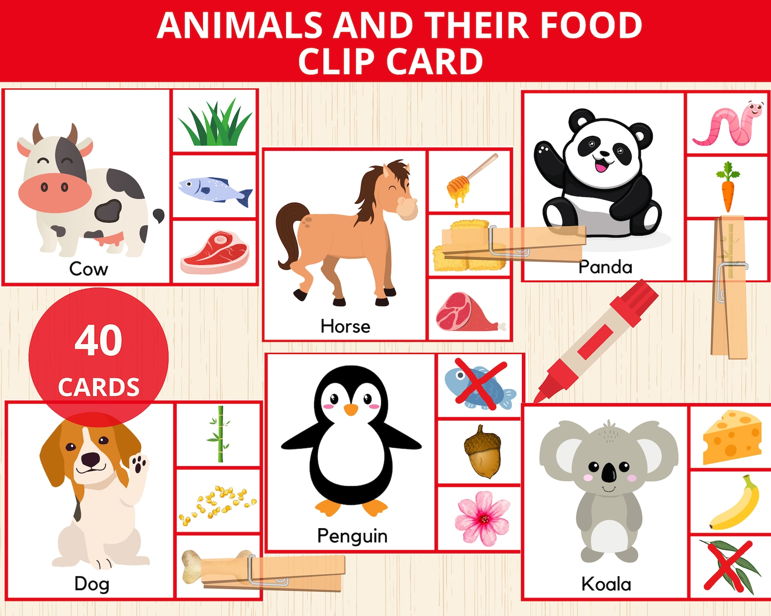 Animals and Their Food Matching,animals Food Games,animal Matching Food ...