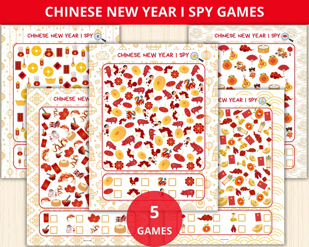 Chinese New Year I Spy Games,i Spy Chinese New Year,lunar New Year Game ...