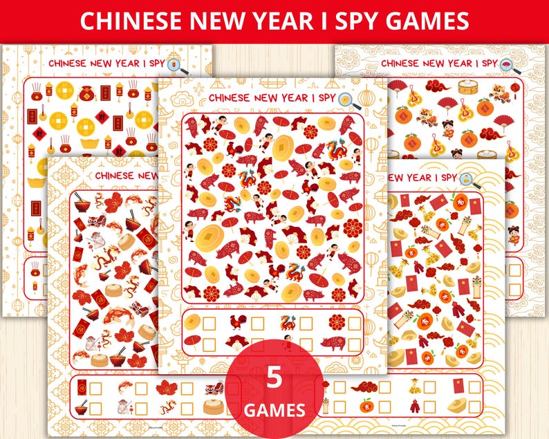 Chinese New Year I Spy Games,i Spy Chinese New Year,lunar New Year Game ...