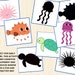 Ocean Animals Shadow Matching Cards,sea Animals Shadow,sea Animals ...