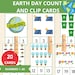 Earth Day Count and Clip Cards,numbers 1-20,counting Cards, Earth Day ...