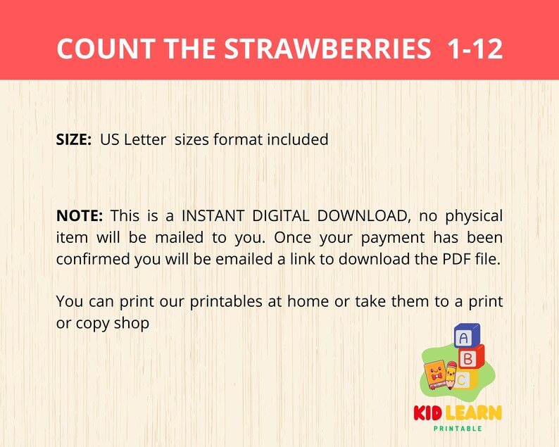 Valentine Count Strawberries Math Printable, Counting Valentines ...