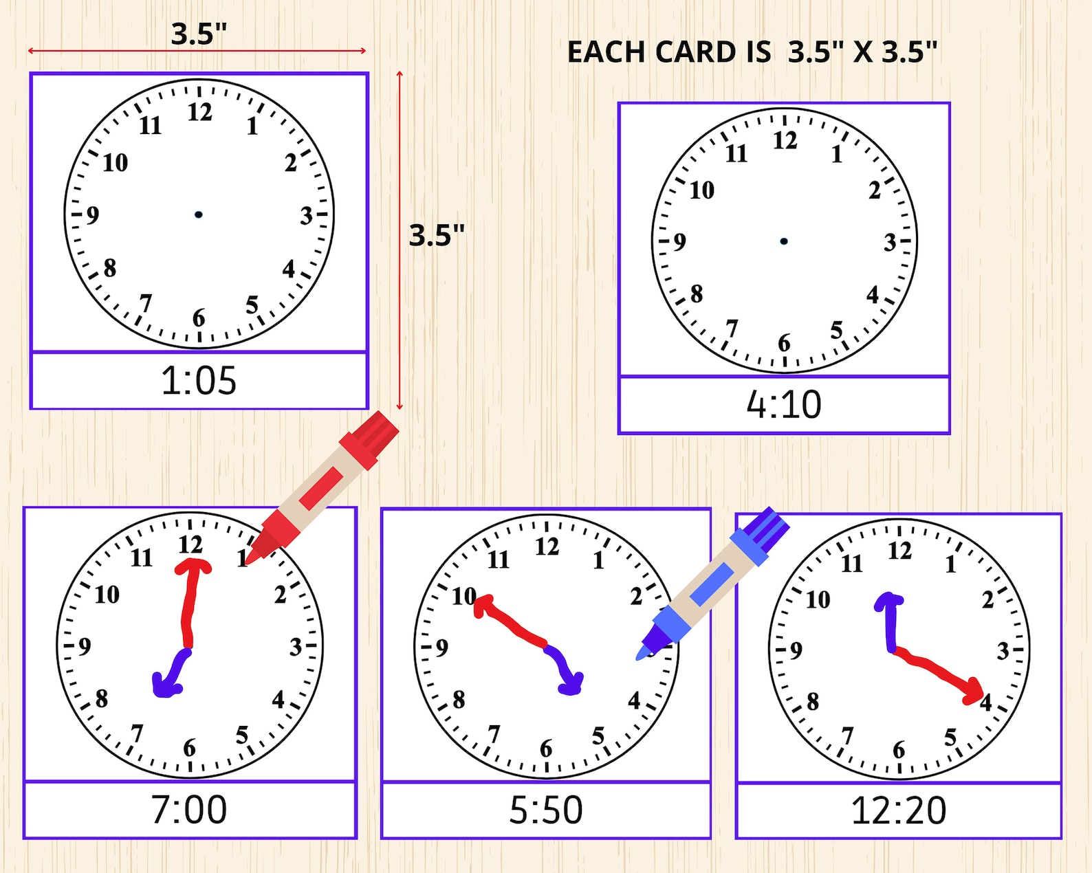 Draw Clock Hands, Clock Activity, Telling Time,learn the Time ...
