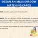 Ocean Animals Shadow Matching Cards,sea Animals Shadow,sea Animals ...