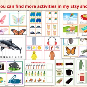 Camping Matching Activity,camping Puzzles,symmetry Puzzles,toddler ...