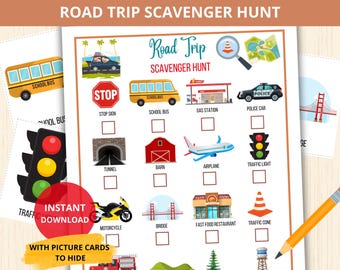 Kids Road Trip Scavenger Hunt - Etsy