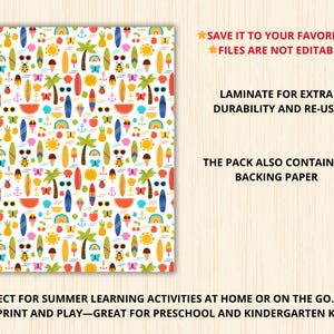 Beach Memory Game,summer Memory Card,beach Memory Match,beach Party ...