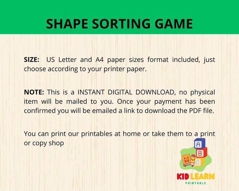 2D Geometric Shapes Sorting Game,learning Activity,toddler Busy Book ...