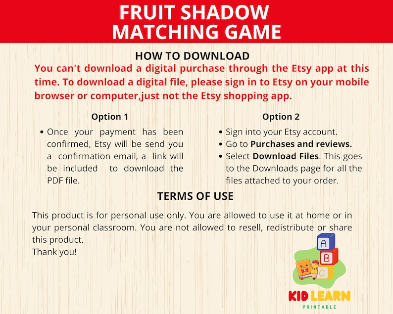 Fruits Shadow Matching,fruits Matching Game,fruit Montessori,fruits ...