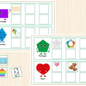 2D Geometric Shapes Sorting Game,learning Activity,toddler Busy Book ...