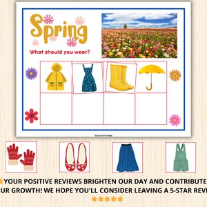 Clothes Sorting Activity,season Wear Activities,weather Dress up Game ...