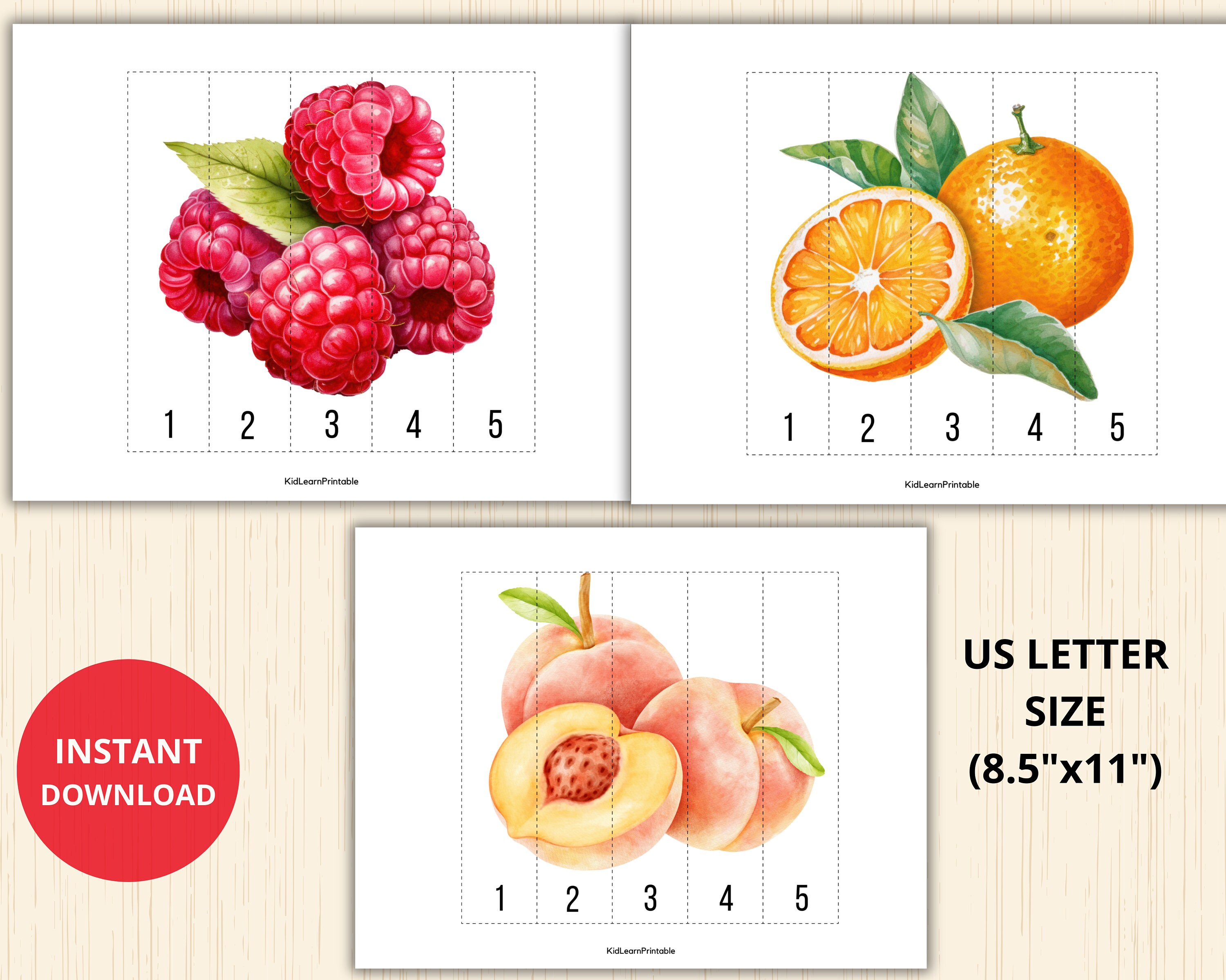 Fruits Puzzle Number Sequence,toddler Puzzle Pairs,fruit Matching ...