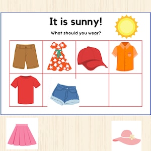 Dress up Activity,weather Activities, Preschool, Learn Weather, Weather ...