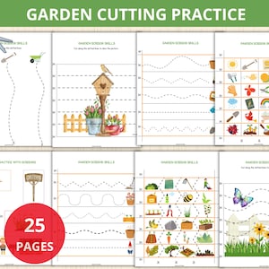 Garden Cutting Practice,spring Scissor Strips,garden Cutting Strips ...