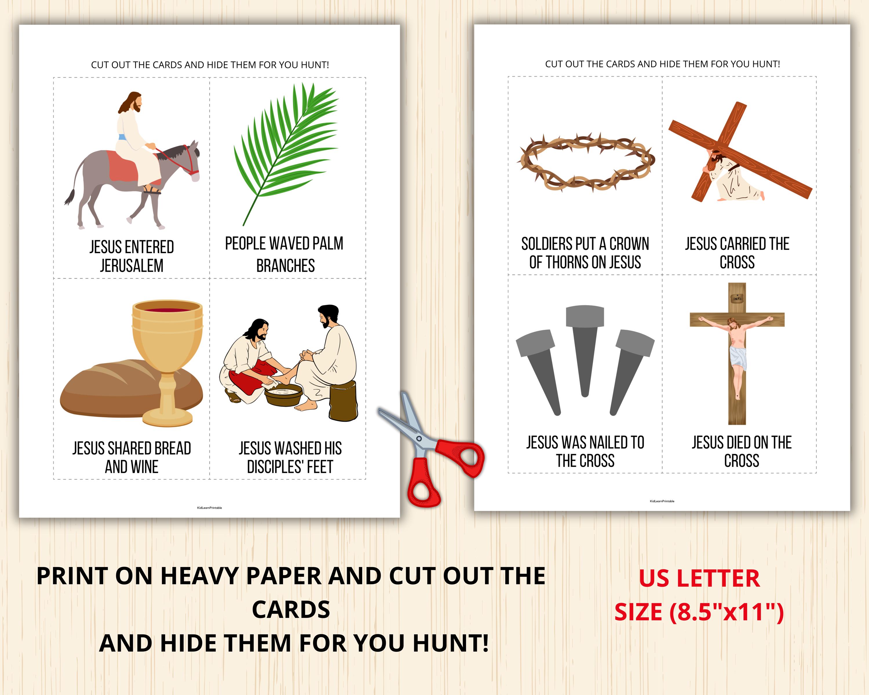 The Easter Story Scavenger Hunt,easter Scavenger Hunt,christian Easter ...