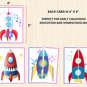 Space Matching Game,rockets Matching Activity,solar System Game, Space ...