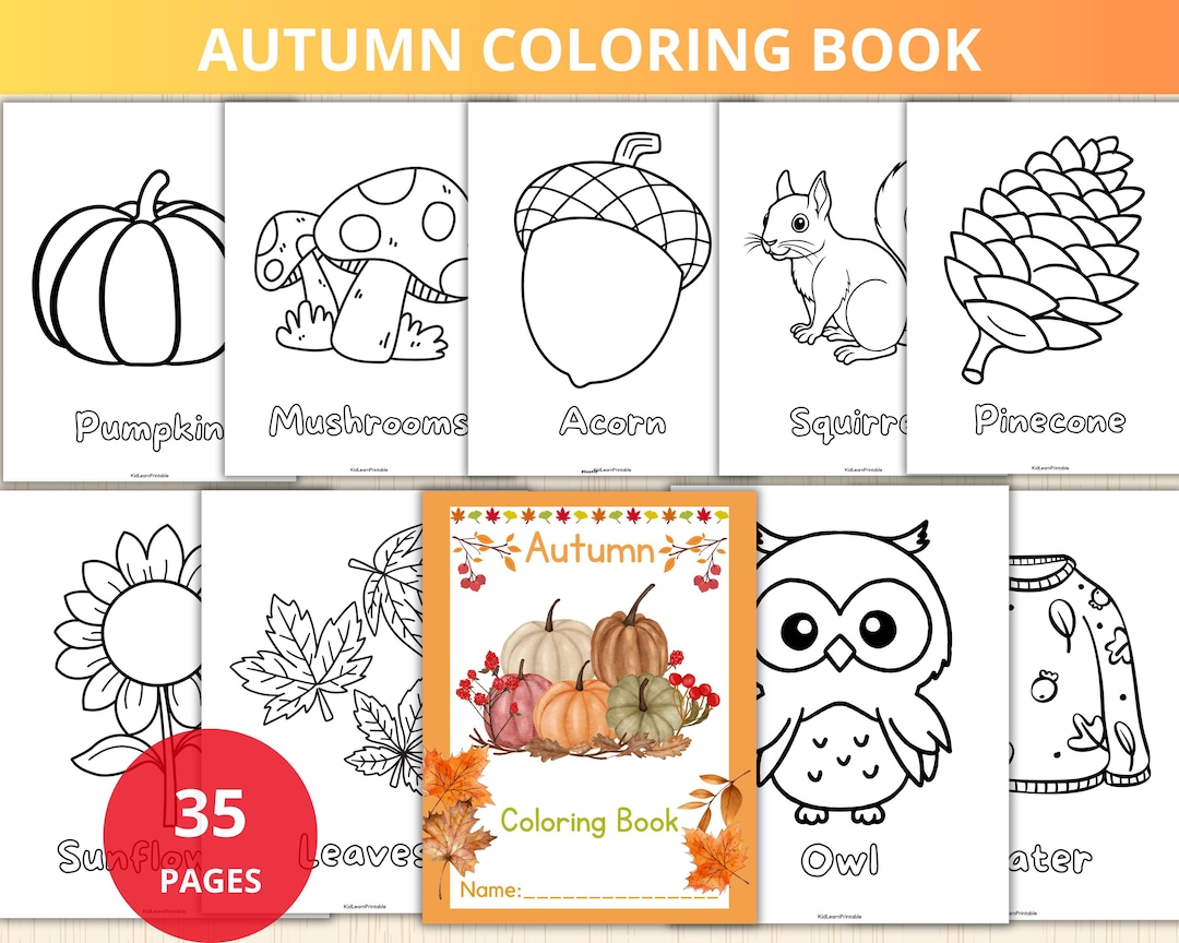 Fall Coloring Pages,fall Coloring Book,autumn Coloring Page,autumn ...