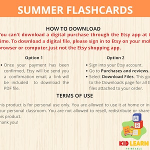 Summer Flashcards, Seasons Flashcard,beach Cards,summer Montessori ...